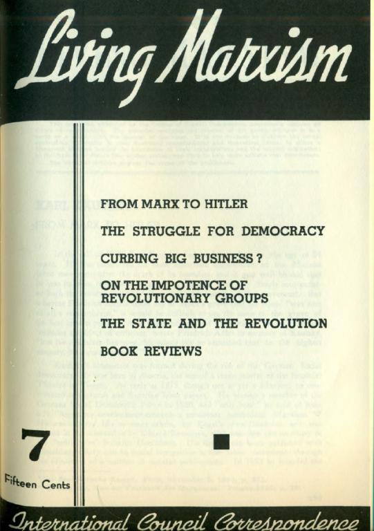 International Council Correspondence Volume 4, Number 7 | libcom.org